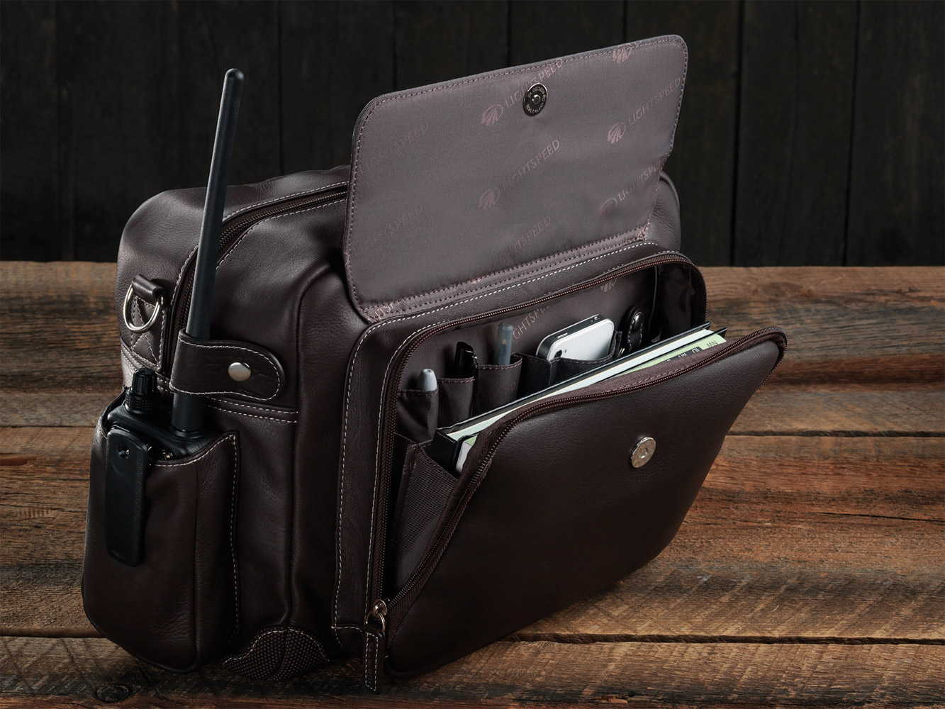 Lightspeed Markham Leather Flight Bag - MyPilotStore.com