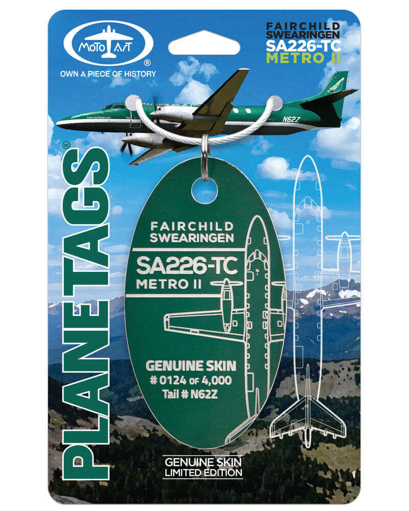 Fairchild Swearingen Metroliner SA226-TC PlaneTag - Tail #N62Z ...