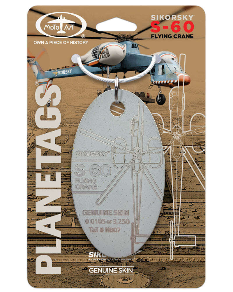 Sikorsky S-60 Flying Crane PlaneTag - Tail #N807 - MyPilotStore.com