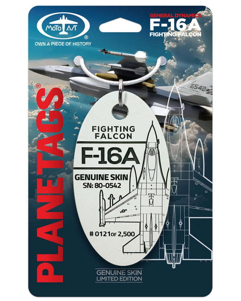 F-16A Fighting Falcon PlaneTag - SN 80-0542 - MyPilotStore.com