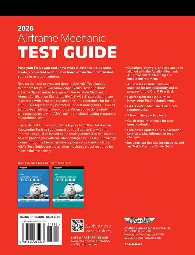 Aviation Maintenance Test Guide - Airframe - MyPilotStore.com