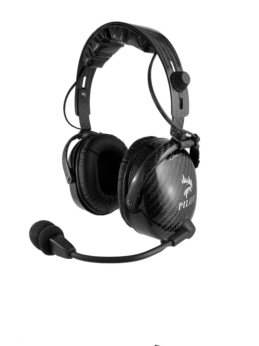 Pilot USA Carbon A1 ANR Headset with Bluetooth NO CABLE ASSEMBLY ...