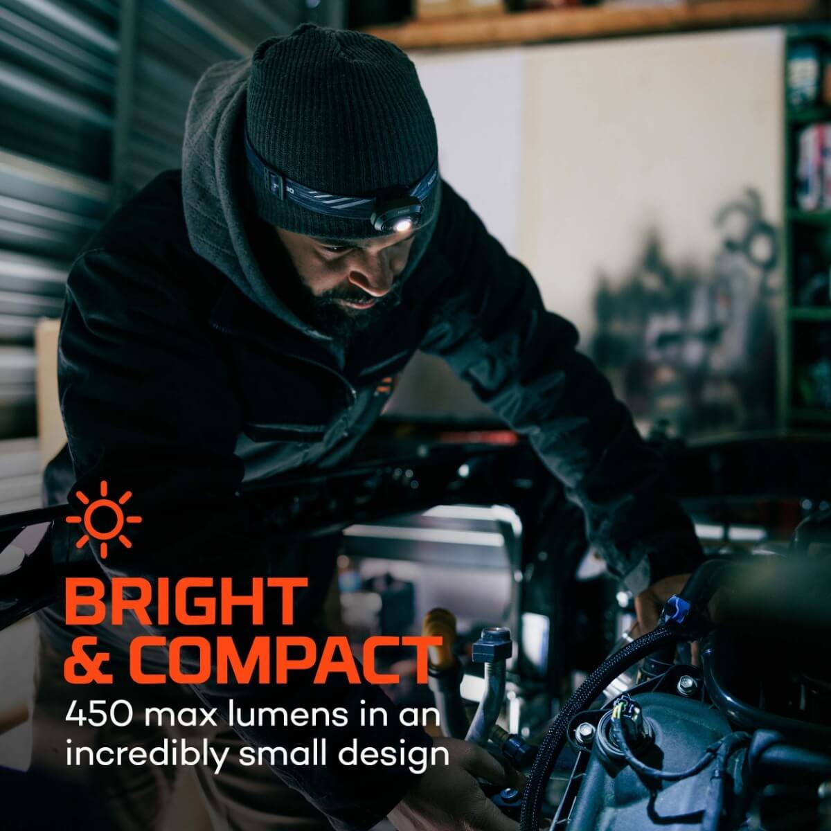 MYCRO 450 Headlamp and Cap Light - Red / Green / White LEDs ...