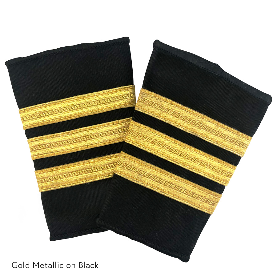 Three Bar Epaulets - First Officer - MyPilotStore.com