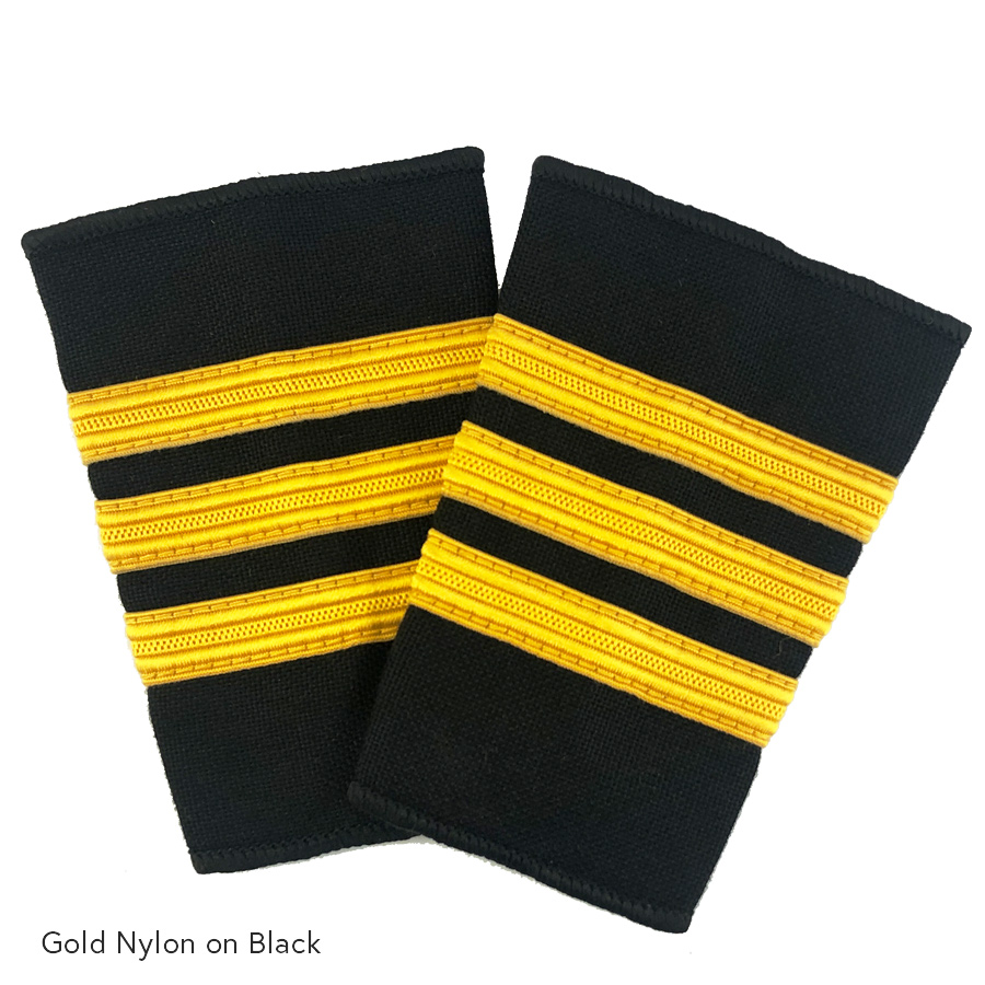 Three Bar Epaulets - First Officer - MyPilotStore.com