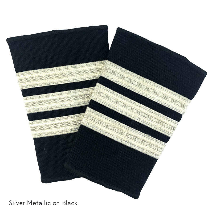 Three Bar Epaulets - First Officer - MyPilotStore.com