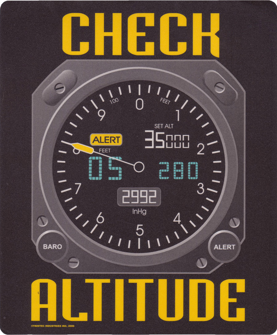 Check Altitude Mouse Pad MyPilotStore