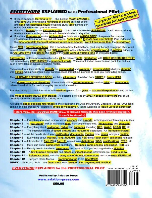Everything Explained for the Professional Pilot - MyPilotStore.com