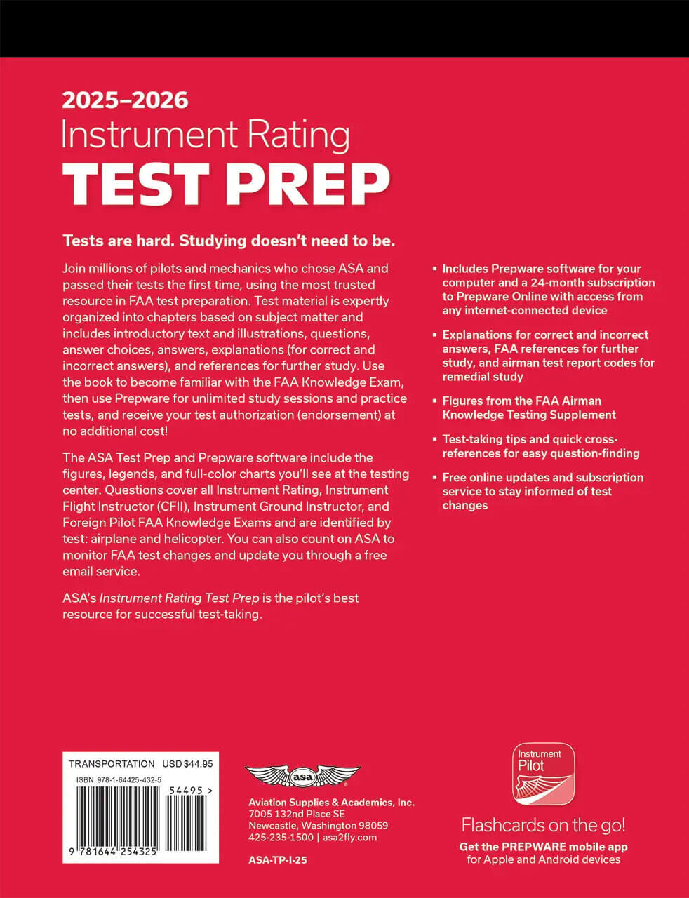 ASA Instrument Rating Test Prep Book for Airplane, Helicopter ...
