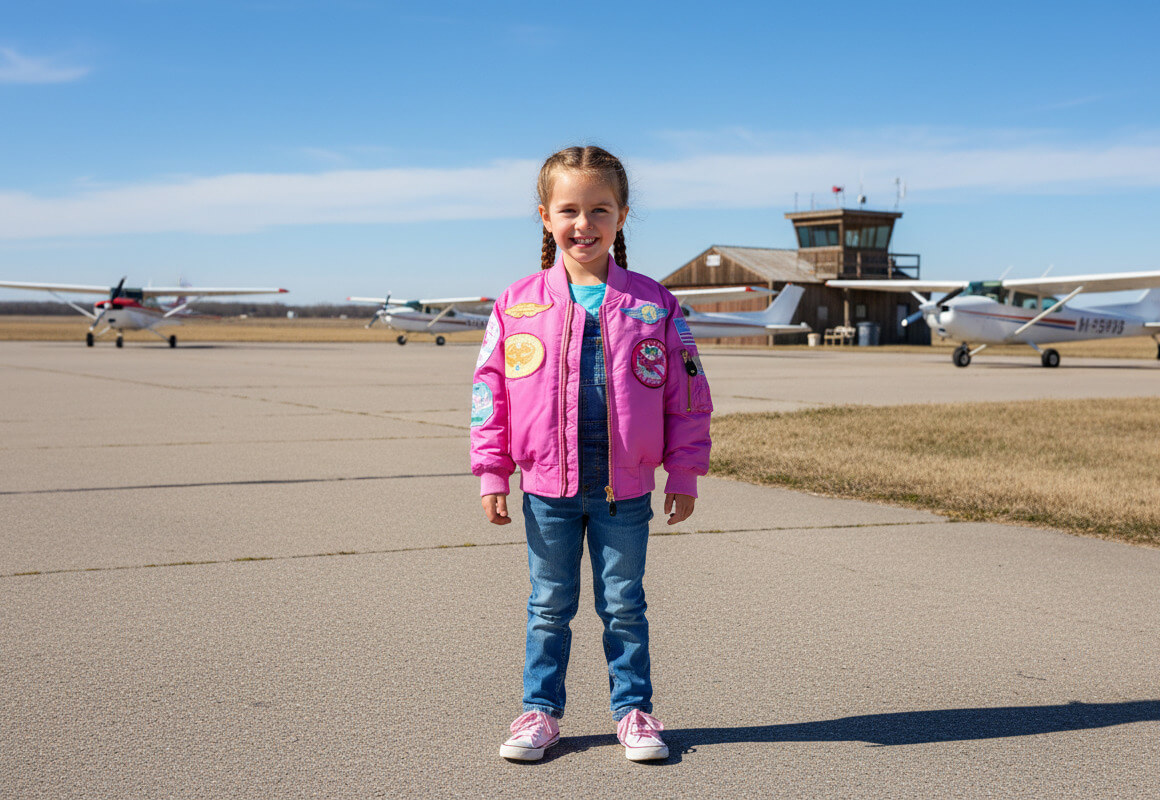 Girl's Pink MA-1 Flight Jacket - MyPilotStore.com