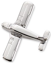 Piper Cherokee Airplane Pin - Silver - MyPilotStore.com