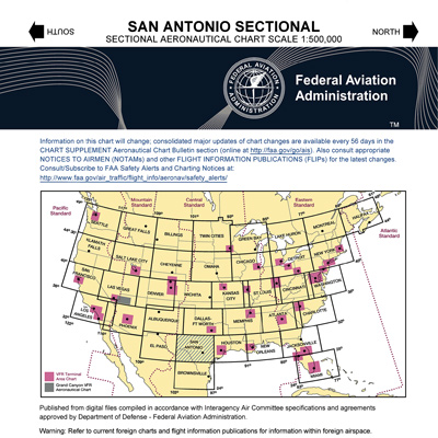 VFR: SAN ANTONIO Sectional Chart - MyPilotStore.com