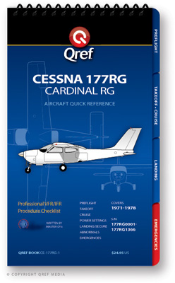 Cessna Cardinal 177RG Checklist Qref Book - MyPilotStore.com